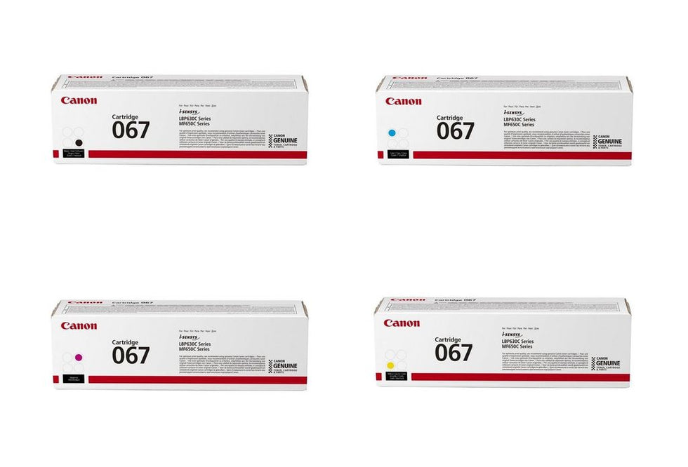 Canon 067 Original Toner Cartridge Set (Black, Cyan, Magenta, Yellow ...