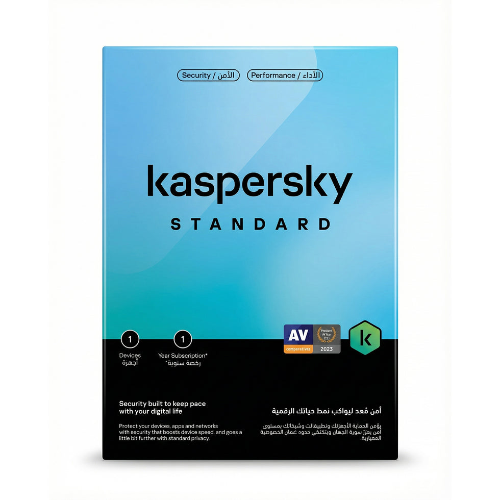 Kaspersky Standard Antivirus – 1 Device, 1 Year Subscription with Beha ...