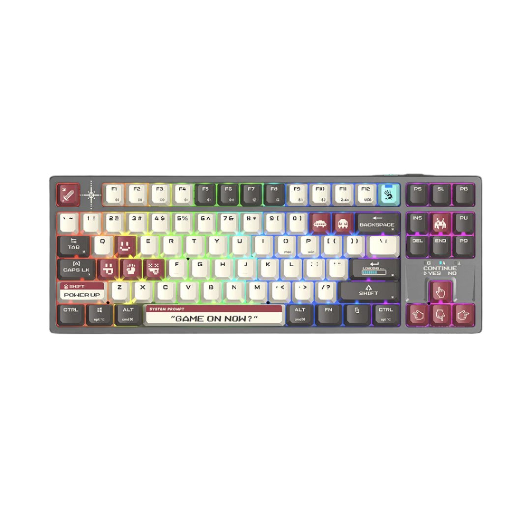 Bloody WS87 Dual-Core Wireless Mechanical Keyboard Pixels Red