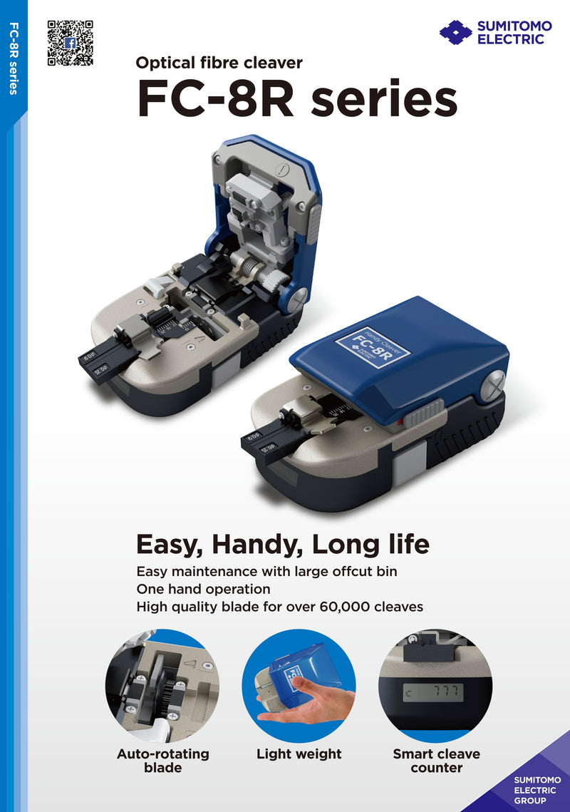 Sumitomo Electric FC-8R-FC Handheld Fiber Cleaver – Auto-Rotating Blad