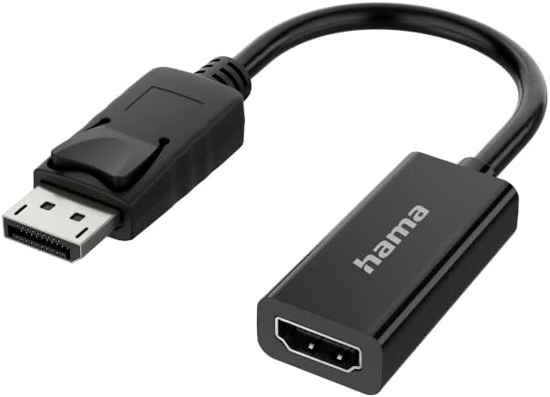 محول فيديو هاما 200335 فائق الدقة 4K مع قابس منفذ العرض ومقبس HDMI