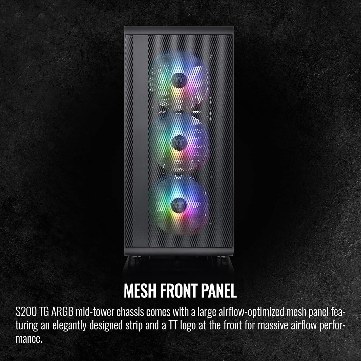 Thermaltake S200 TG ARGB ATX Tempered Glass Mid Tower Gaming Computer