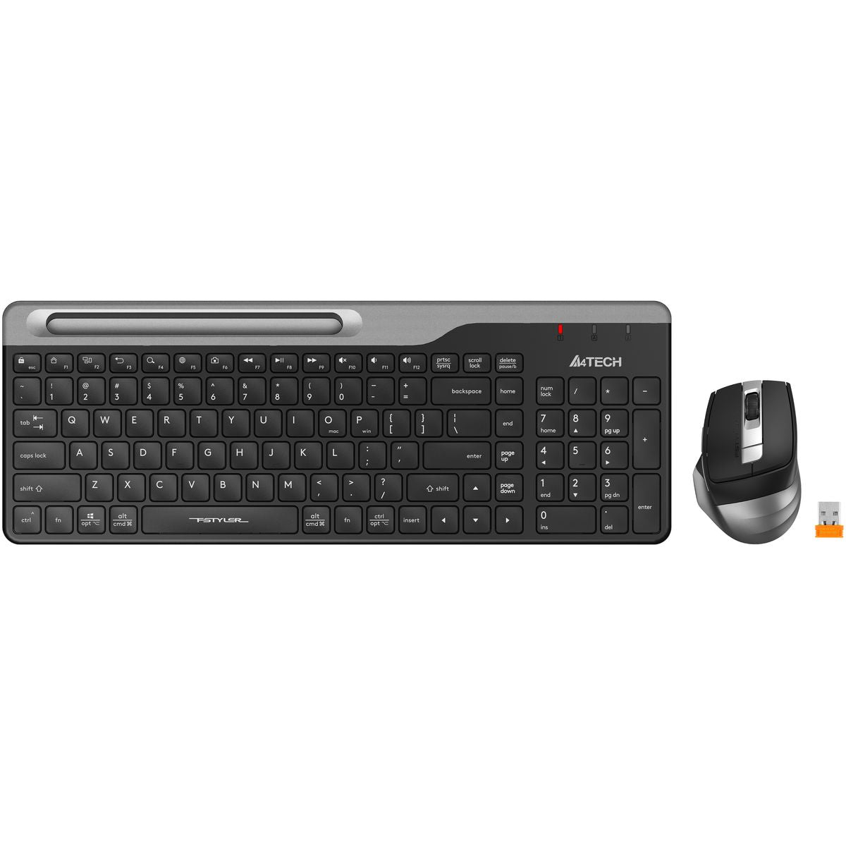 A4Tech FB2535C Bluetooth Wireless Keyboard & Mouse Combo - Arabic/Engl