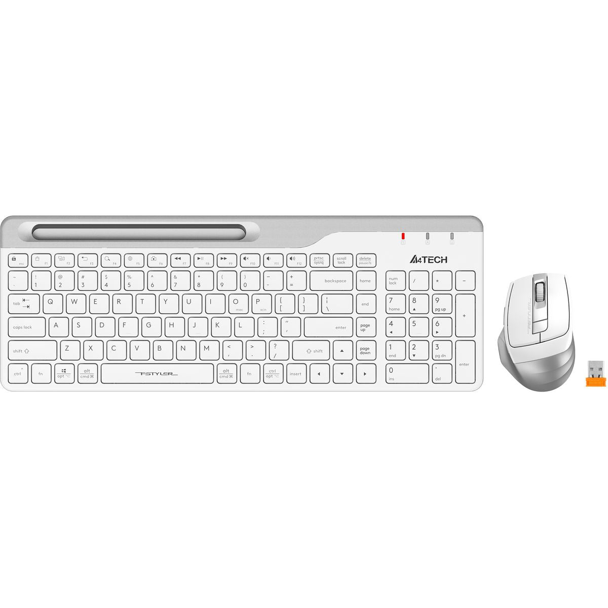 A4Tech FB2535C Bluetooth Wireless Keyboard & Mouse Combo - Arabic/Engl