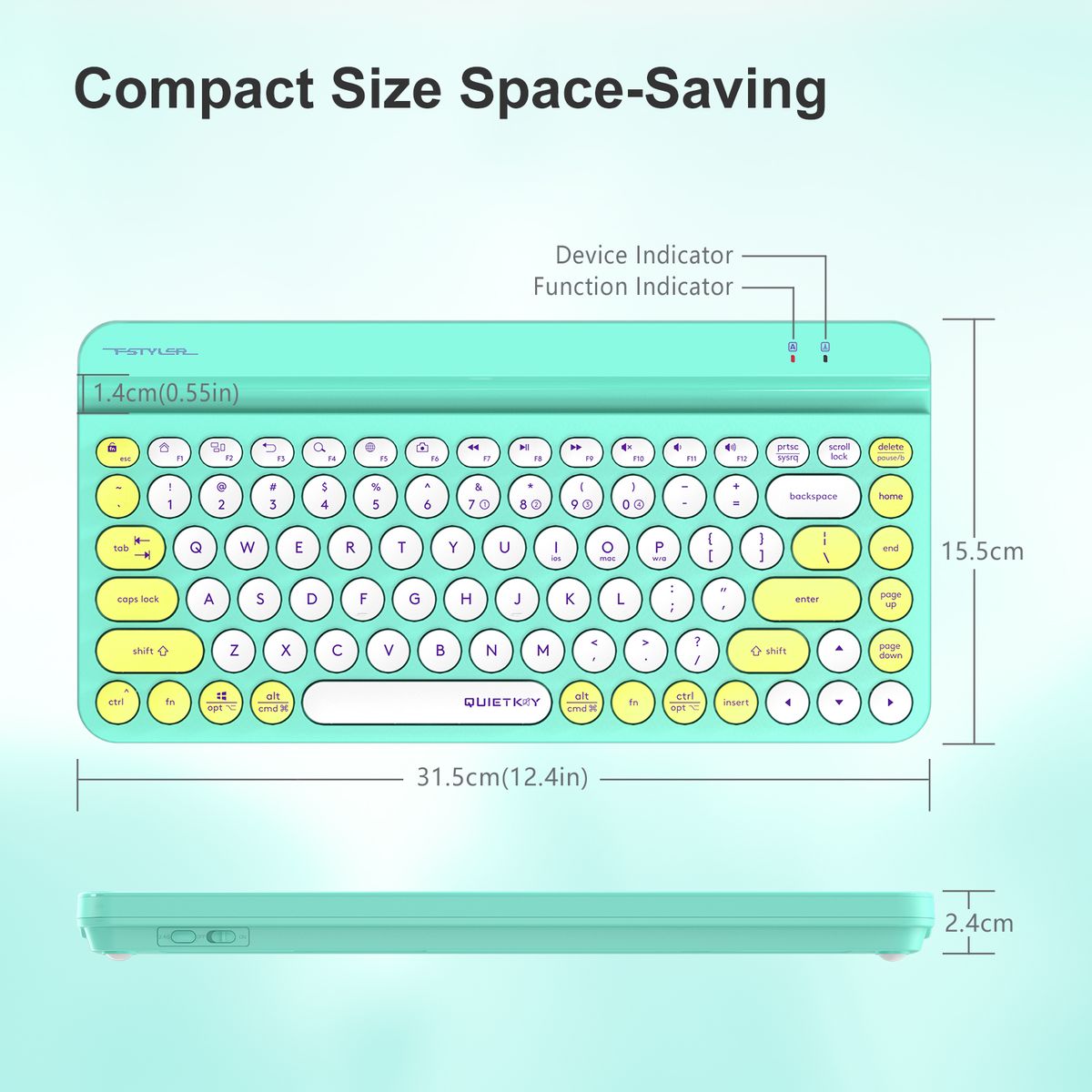 A4tech Fbk30 Bluetooth Wireless Keyboard Connect To 4 Devices Arab