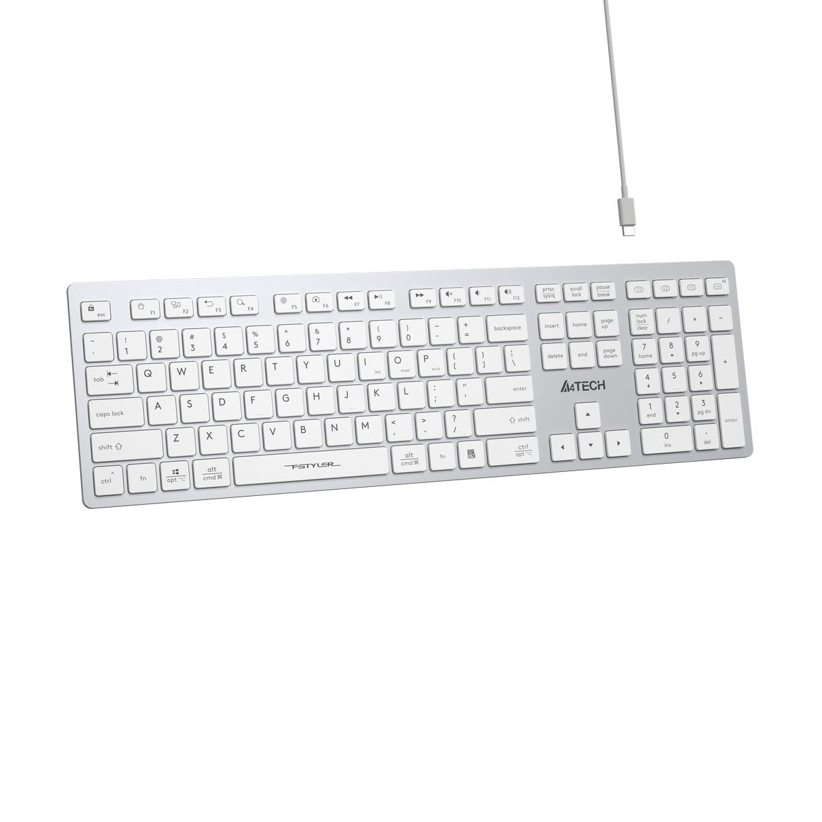 A4Tech FBX50C Bluetooth Wireless Keyboard - Connect to 4 Devices - Ara