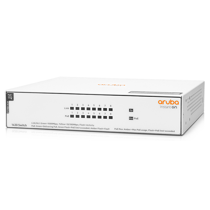 Aruba Instant On 1430 8G Class4 PoE 64W Switch (R8R46A)
