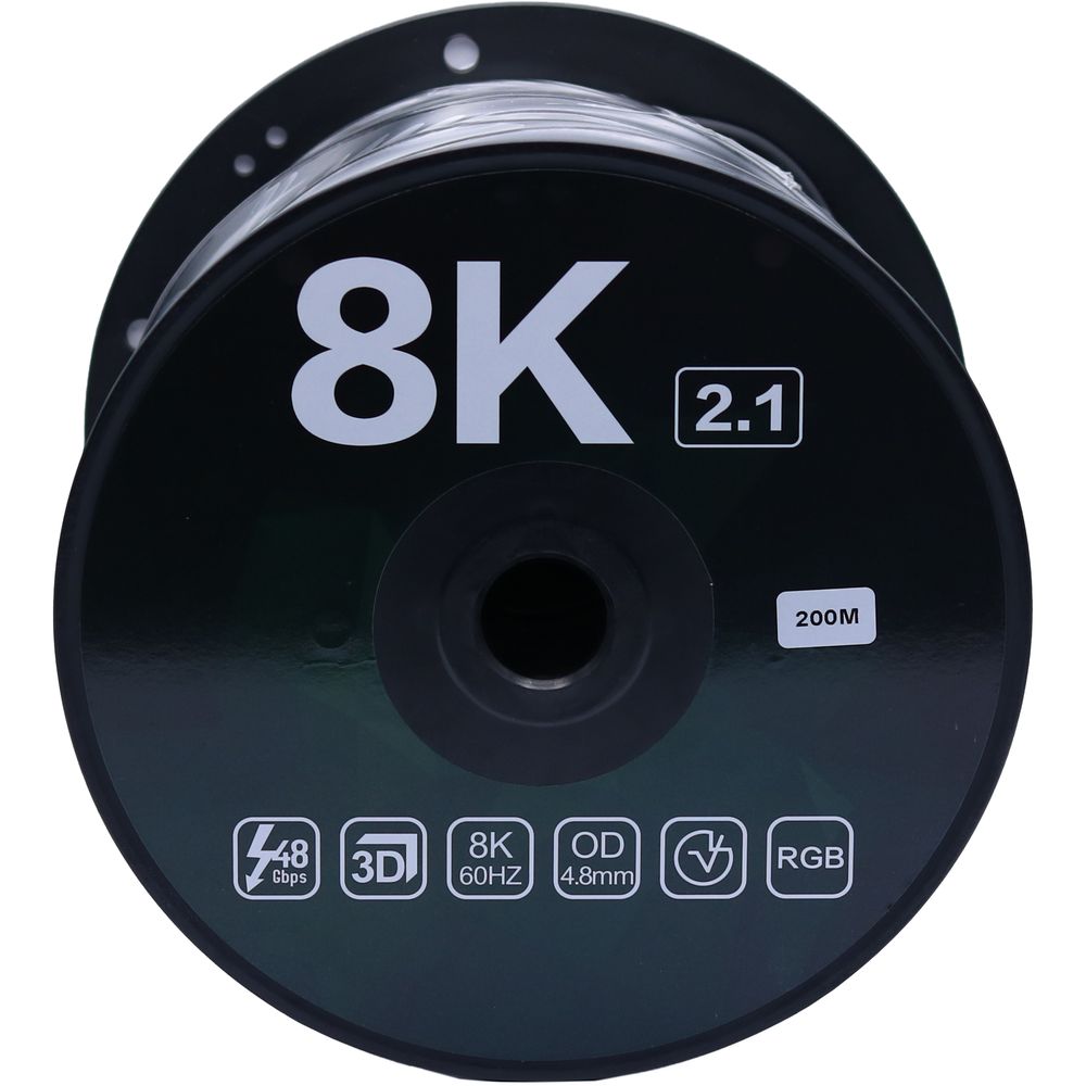 Atlantic 8K Ultra HD Fiber Optic HDMI Cable – High-Speed, Multiple Len