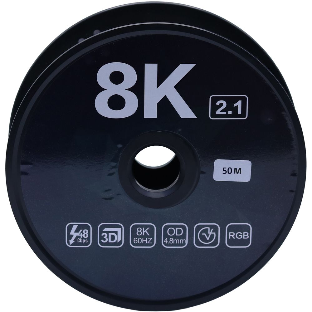 Atlantic 8K Ultra HD Fiber Optic HDMI Cable – High-Speed, Multiple Len