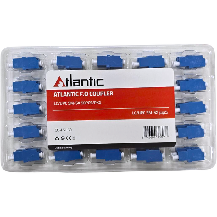 Atlantic F.O LC/UPC Single-Mode Simplex Fiber Optic Couplers, 50-Pack ...