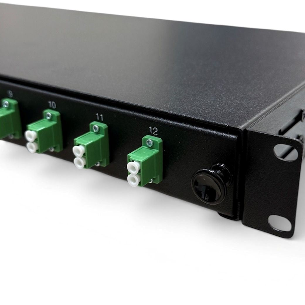 Atlantic ODF 12-Port Rack Mount Fiber Panel, LC/APC OS2 Single-Mode, D ...