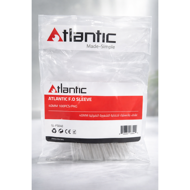 Atlantic Fiber Optic Splice Protection Sleeve, 100-Pack, Fusion Splice ...