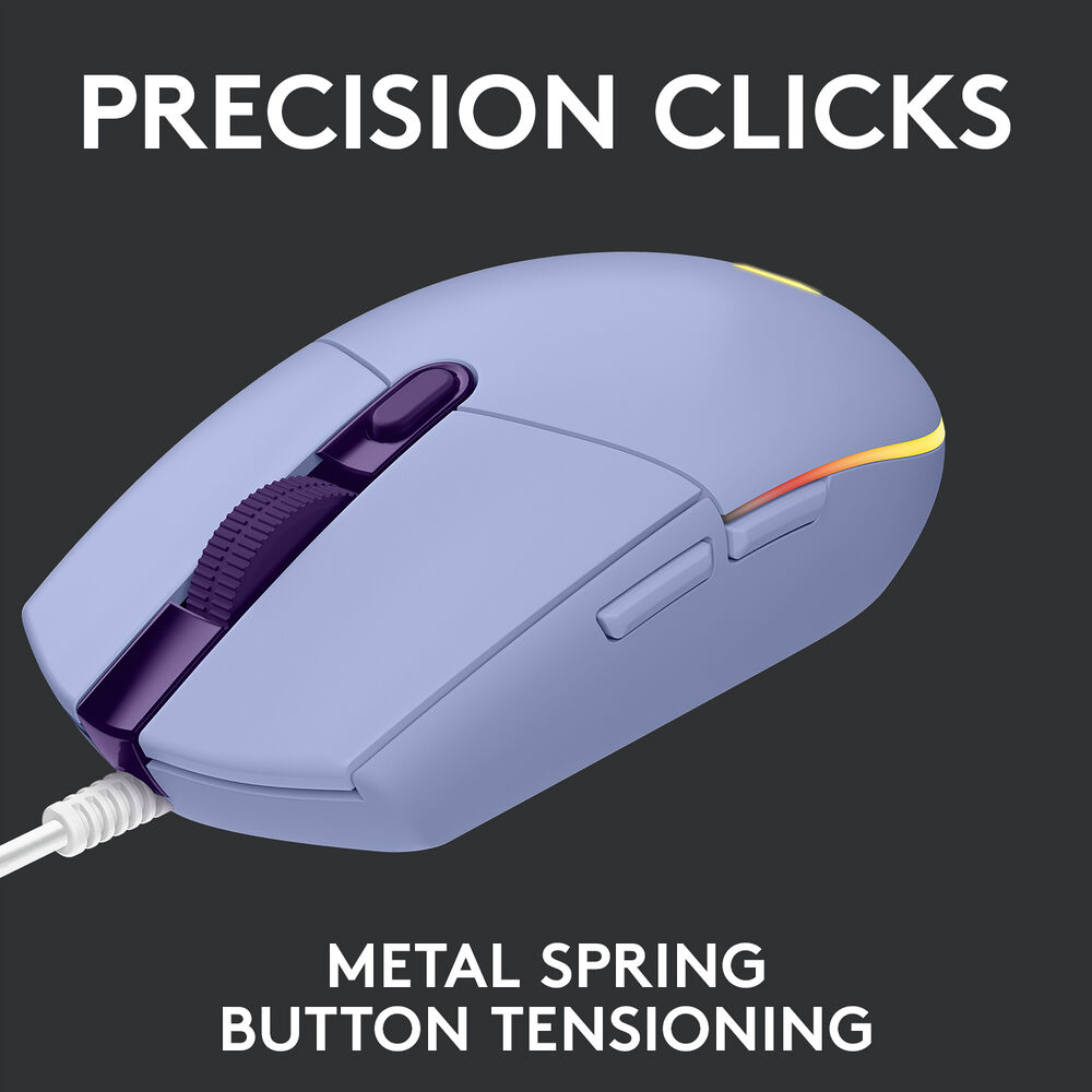 Logitech G203 LIGHTSYNC RGB 6 Button Gaming Mouse