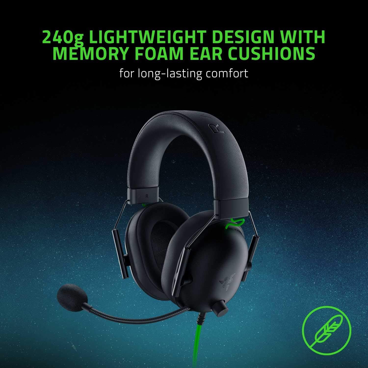 Razer BlackShark V2 X Gaming Headset: 7.1 Surround Sound - 50mm Driver
