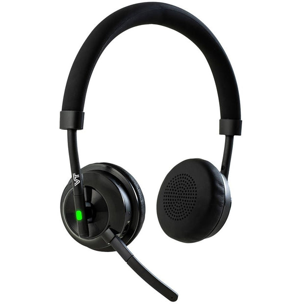 VT X300 BT Duo Bluetooth UC Headset with Noise-Cancelling Mic, Busy Li ...