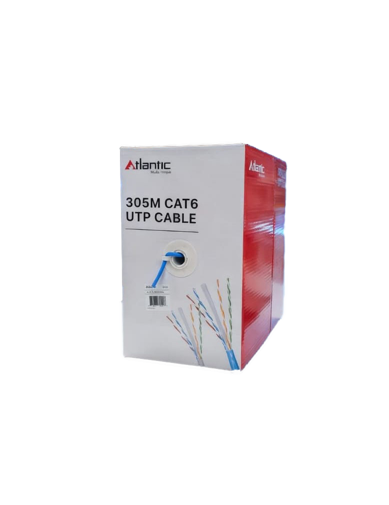 Atlantic CAT6 UTP Ethernet Cable 305m Roll – 0.57mm CCA, PVC Jacket, F ...