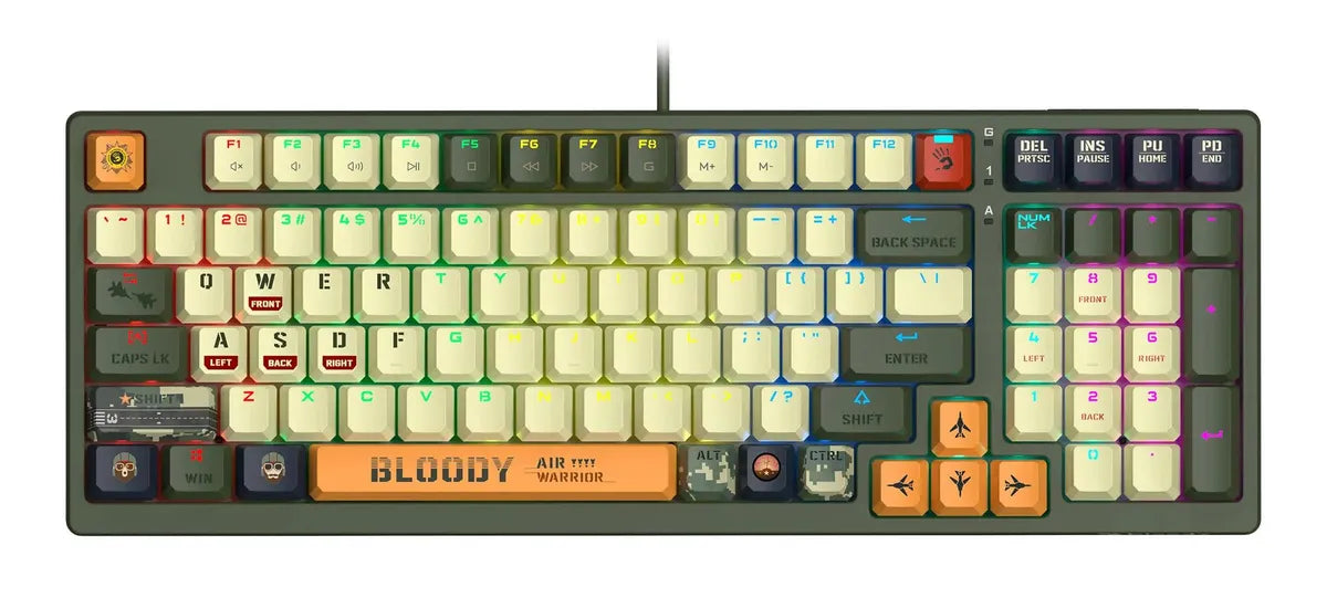Bloody S98 Aviator RGB MECHANICAL KEYBOARD ( En / Ar ) – AL-NABAA