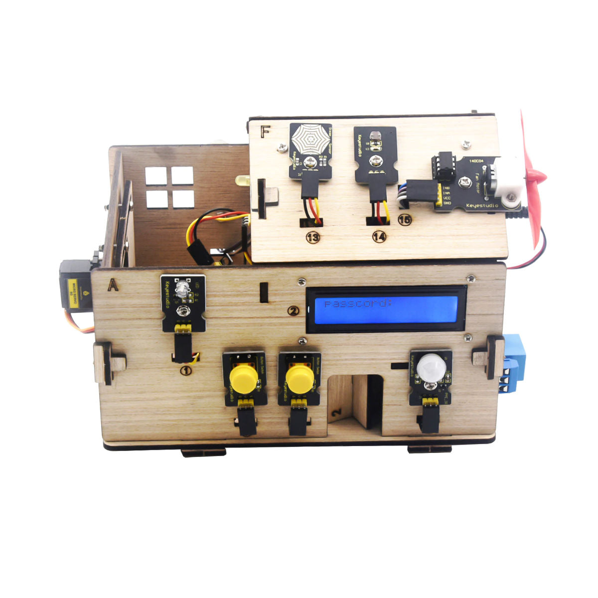 Keyestudio Smart Home Kit مع لوحة PLUS لـ Arduino DIY STEM