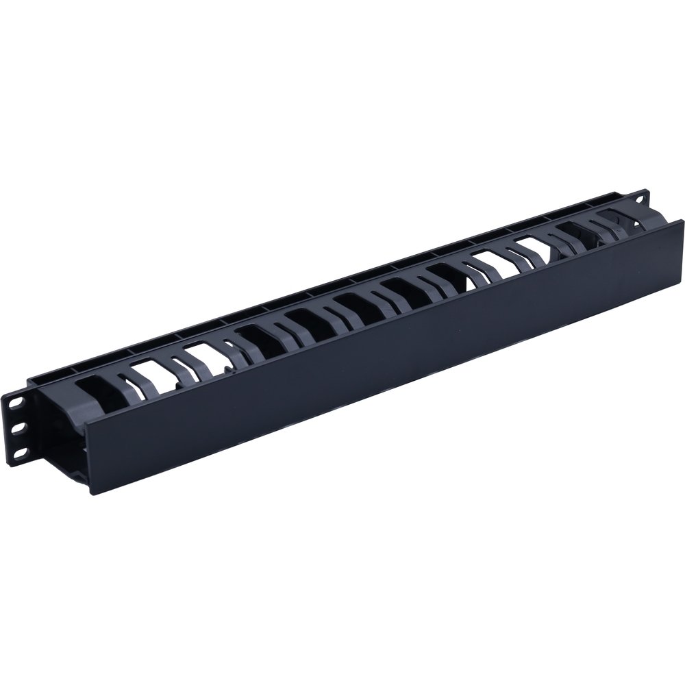 Atlantic 19" 1U Cable Management Panel – Plastic, Metal Single-Sided w