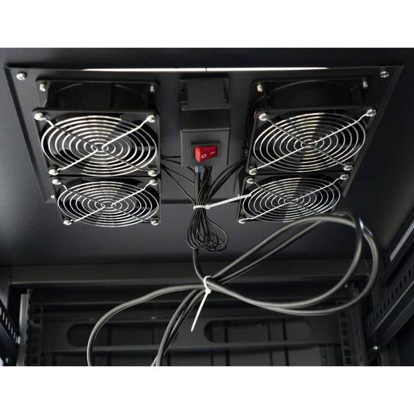 Atlantic Rack Server Cabinet 60cm Extra Wide -100cm Deep Enclosure wit