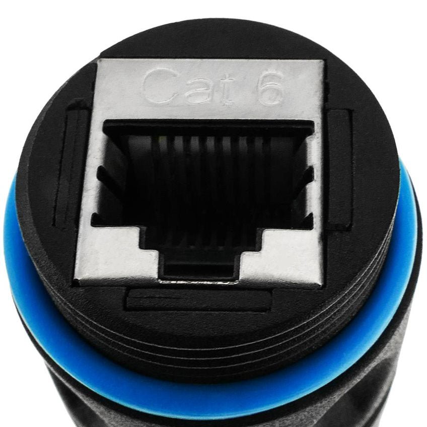 Atlantic Waterproof RJ45 to RJ45 Coupler – IP67 Rated, Cat6/Cat6A Comp
