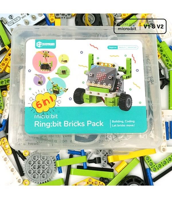 ELECFREAKS micro:bit 6-in-1 Ring:bit Kit – STEM Building Blocks with S ...