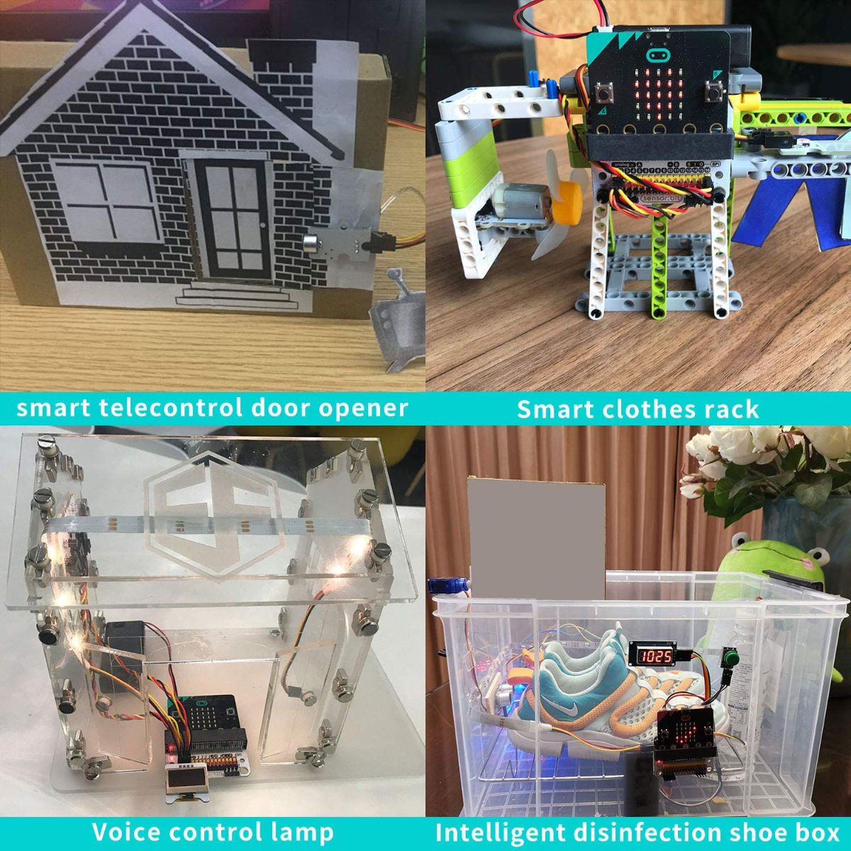 ELECFREAKS micro:bit Smart Home Kit – DIY STEM Kit with Sensors, Actua