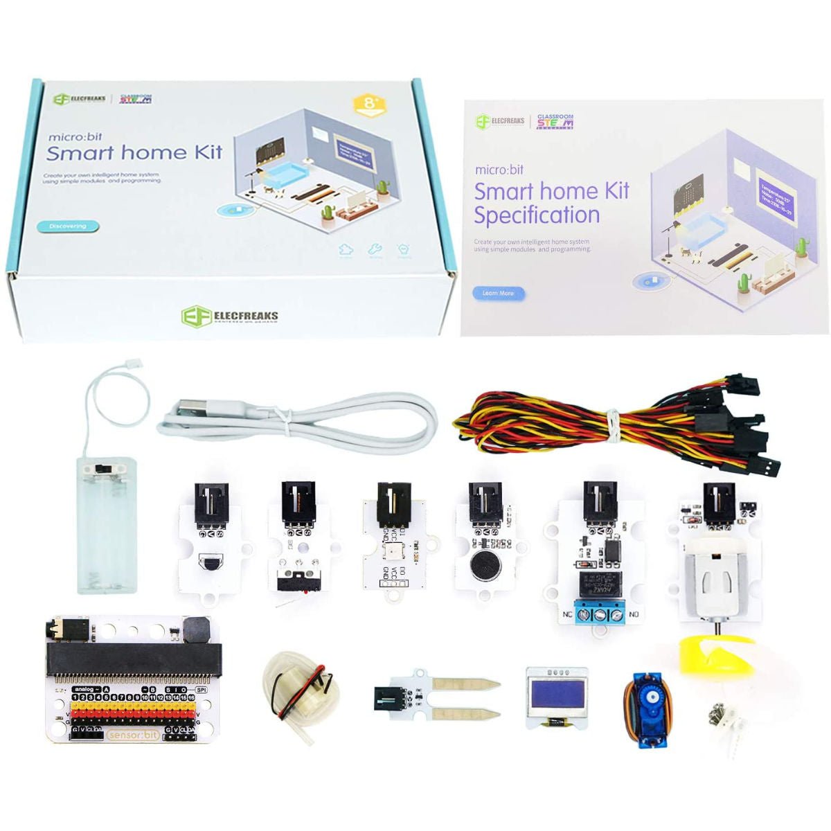 ELECFREAKS micro:bit Smart Home Kit – DIY STEM Kit with Sensors, Actua